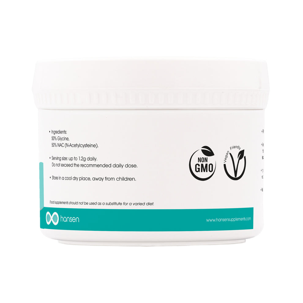 GlyNAC 99%+ powder • Pure, Tested, Scandinavian – Hansen Supplements