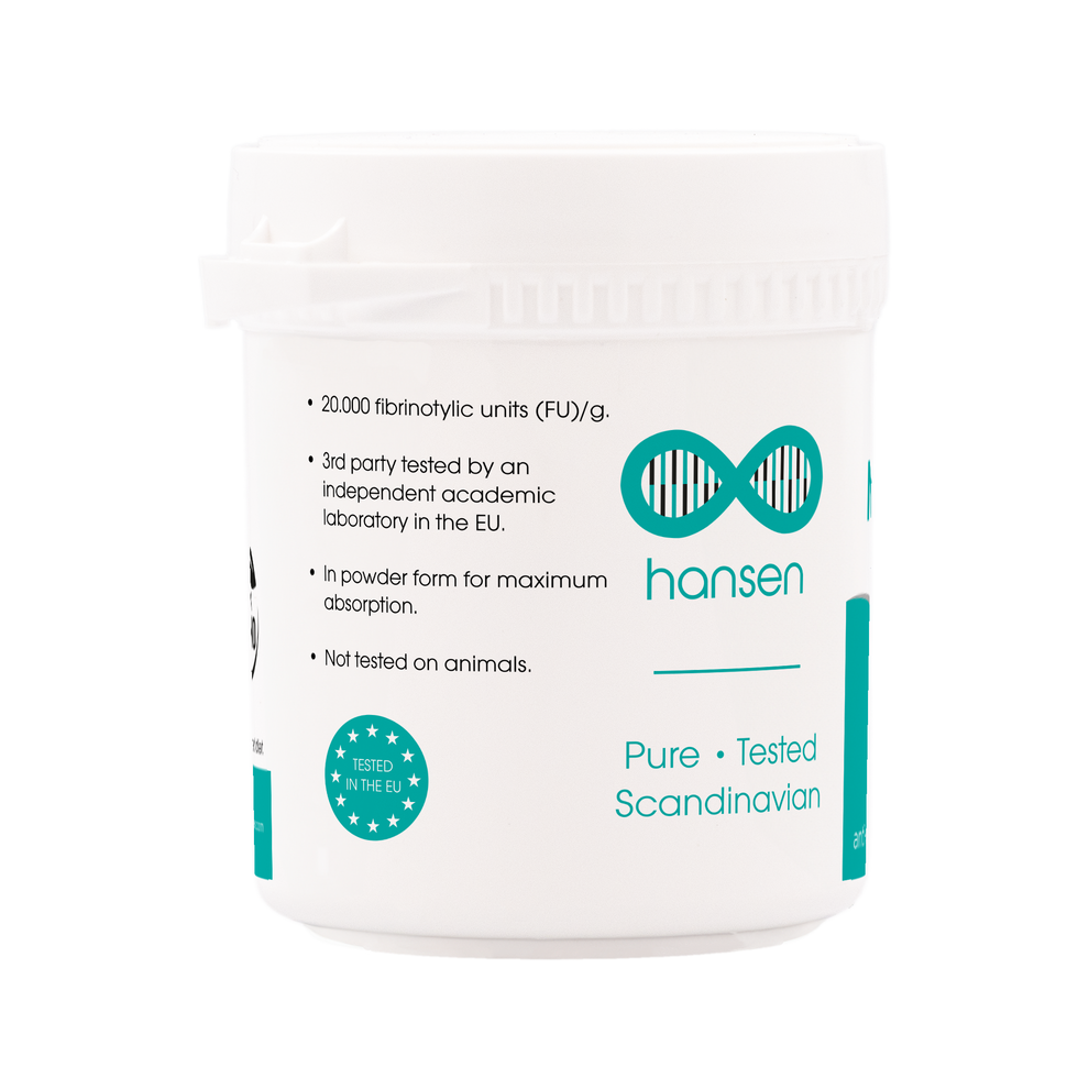 Nattokinase 20.000 FU/g powder • Pure, Tested, Scandinavian – Hansen ...